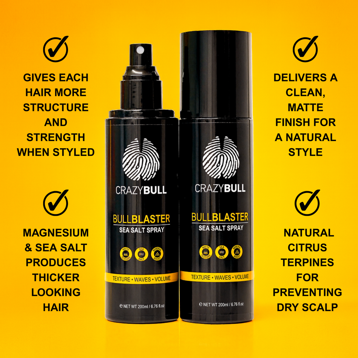 Crazy Bull | Bull Blaster Sea Salt Spray – Crazy Bull Hair UK