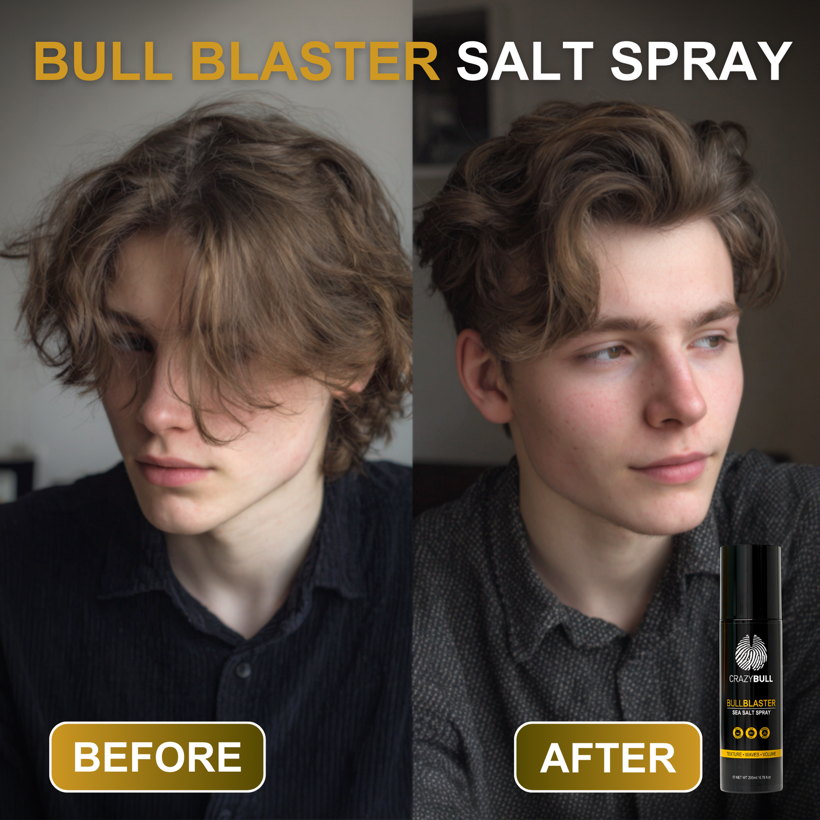Crazy Bull | Bull Blaster Sea Salt Spray – Crazy Bull Hair UK